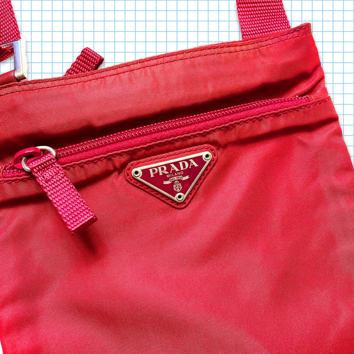 Vintage Prada Milano Red Tonal Mini Side Bag – Holsales