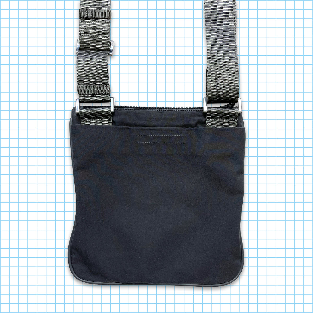 Vintage Prada Sport Dark Grey Mini Side Bag – Holsales